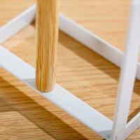 China Disassembly Wire Bamboo Kitchen Paper Roll Holder Restaurant Paper Towel Holder Steel Kitchen Tissue Holder for sale