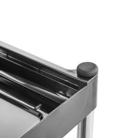 China Keep Your Kitchen Countertop Clutter-Free With 2 Tiers Stainless Steel Kitchen Rack 1kg 395*230*389mm for sale