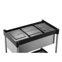 China Keep Your Kitchen Countertop Clutter-Free With 2 Tiers Stainless Steel Kitchen Rack 1kg 395*230*389mm for sale