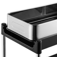 China Keep Your Kitchen Countertop Clutter-Free With 2 Tiers Stainless Steel Kitchen Rack 1kg 395*230*389mm for sale