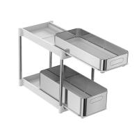 China Efficiently Organize With Under Sink Organizer Standing Storage Rack for sale