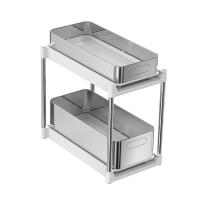 China Efficiently Organize With Under Sink Organizer Standing Storage Rack for sale