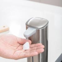 China Touch-Free Rechargeable Sensor Liquid Soap Pump Dispenser , Polished Stainless Steel for sale