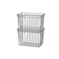 China Stackable Kitchen Organizer Stainless Steel Wire Basket 260x180x80mm for sale
