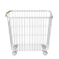 China Customized Square Metal Laundry Basket , Rolling Metal Laundry Hamper for sale