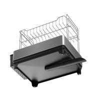 China Rectangle Stainless Steel Detachable Dish Rack For Organizing for sale