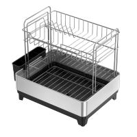 China Rectangle Stainless Steel Detachable Dish Rack For Organizing for sale