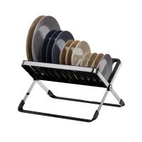 China Foldable Stainless Steel Dish Rack For Rectangle Plates for sale