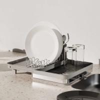 China Stainless Steel Kitchen Dish Drainer With Detachable Design for sale