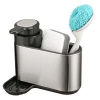 China Kitchen Sink Tidy Caddy Sink Organizer With Sponge Holder Stainless Steel for sale
