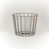 China Wardrobe Organiser Drawer Organiser Household Metal Basket With Handle For Sundries for sale