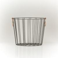 China Wardrobe Organiser Drawer Organiser Household Metal Basket With Handle For Sundries for sale