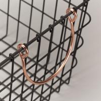 China Multifunctional Household Bathroom Iron Wire Basket Organizer for sale