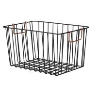 China Bathroom Multifunctional  Basket Organiser Drawer Organiser Household Metal Basket With Handle For Sundries for sale