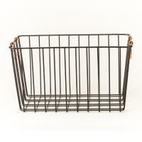 China Bathroom Multifunctional  Basket Organiser Drawer Organiser Household Metal Basket With Handle For Sundries for sale