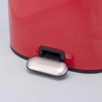 China Soft Close Pedal Bin 30L Stylish Oval Stainless Steel Household Trash Bin With Anti-Fingerprint rounded rectangle trash can Dust Bin for sale