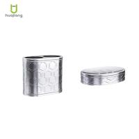 China Holiday Selection Support Stainless Steel Bathroom Waste Bin With Mini Pedal And Toilet Brush Football Series for sale