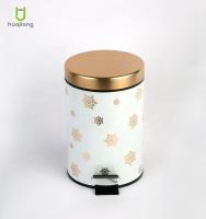 China Induction Type Christmas Foot Pedal Trash Bin With Toilet Brush Set Ultimate Household Waste Disposal Solution for sale