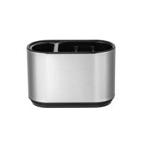 China Customized Logo Acceptable Household Stainless Steel Kitchen Utensil Holder Caddy for Sustainable and Customized Design for sale