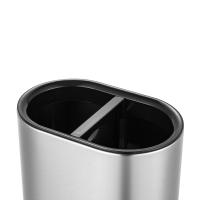 China Stainless Steel Kitchen Utensil Holder For Countertop Standing Type Flatware Organizer Caddy for sale