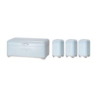 China Metal Bread Bin Set Crown Series Kitchen Organizer For Multifunctional Food Storage Of Bread Tea Coffee for sale