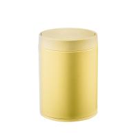 China Pressing Type 1.5L Desktop Trash Bin Stainless Steel Mini Waste Can for Office and Countertop Support Room Space Selection for sale
