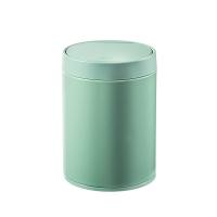 China 1.5L Stainless Steel Desktop Mini Trash Bin Pressing Type Support Occasion Selection for Office Waste Management for sale