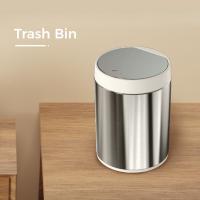 China Support Room Space Selection 1.5L OEM Stainless Steel Desktop Mini Trash Bin with Press Open for sale