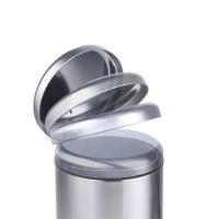 China Kitchen Household Bowl Lid Trash Can With Soft Close Capacity 3L/5L/12L/20L/30L Stainless Steel Foot Pedal Structure for sale