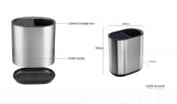 China Fashion Stainless Steel Kitchen Knife Block Universal Knife Holder With Customized Logo And Sustainable Design for sale