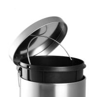 China 3L/5L/8L/12L/20L/30L Stainless Steel Foot Pedal Bin with Rolling Cover Durable and Convenient Waste Management Solution for sale