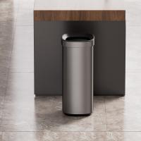 China Household Open Top Stainless Steel Garbage Can with 50L Capacity and Durable Design for sale