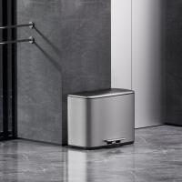 China 18L*2 Close Living Room Office Rectangle Pedal Trash Bin for Waste Management System for sale