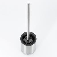China Modern Design Stainless Steel Toilet Brush with Matt Finish and Anti-Fingerprint Silicone for sale