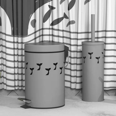 China Home Stainless Steel Trash Can with Foot Pedal and Rolling Cover 3L/5L/8L/12L/20L/30L Sustainable Design for sale