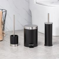 China Round Stainless Steel Trash Can with Rolling Cover Foot Pedal Bin 3L/5L/8L/12L/20L/30L Capacity for sale