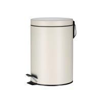 China Rolling Cover Type Foot Pedal Bin Stainless Steel Trash Can for 3L/5L/8L/12L/20L/30L SS Round Bin for sale