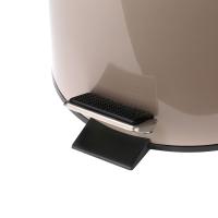 China Rolling Cover Type 3L/5L/8L/12L/20L/30L SS Round Trash Bin for Home Stainless Steel Foot Pedal Bin Trash Can for sale