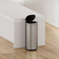 China STANDING Structure 50L Stainless Steel Motion Sensor Household Trash Bin for Smart and Stylish Waste Disposal for sale