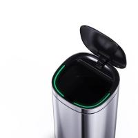 China STANDING Structure 50L Stainless Steel Motion Sensor Household Trash Bin for Smart and Stylish Waste Disposal for sale