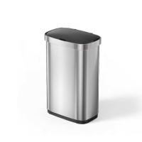 China Eco-Friendly 80L Stainless Steel Smart Sensor Trash Bin for Touchless Waste Disposal in Sustainable Office and Kitchen for sale