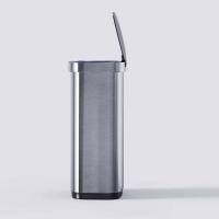 China Eco-Friendly 80L Stainless Steel Smart Sensor Trash Bin for Touchless Waste Disposal in Sustainable Office and Kitchen for sale