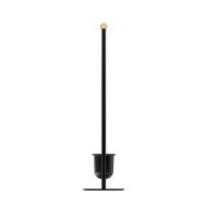 China Professional Bathroom Accessories Modern Design Style Stainless Steel Free Standing Toilet Brush Holder And Paper Holder for sale