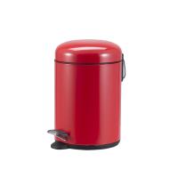 China Custom Logo 5L Stainless Steel Pedal Bin for Waste Management in Round Shape for sale