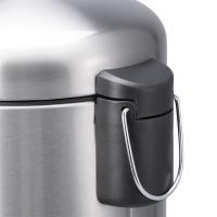 China Custom Logo 5L Stainless Steel Pedal Bin for Waste Management in Round Shape for sale