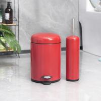 China Silver Stainless Steel Pedal Bin with Sustainable Waste Management and 5L Capacity for sale