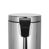 China Rolling Cover Type 3L/5L/8L/12L/20L/30L SS Round Trash Bin Pedal Bin Stainless Steel Trash Can for Home for sale