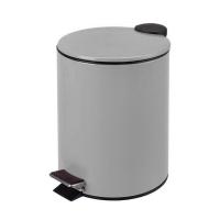 China 5L/12L/20L/30L BSCI certification thin lid Pedal Bin Round powder coating trash can durable trash bin for home and office for sale