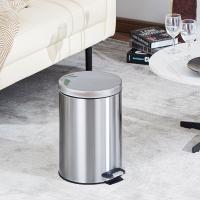 China Kitchen Household Garbage Cans Sustainable 3L/5L/12L/20L/30L Standing Stainless Steel Dustbin with Soft Close and Foot Pedal for sale