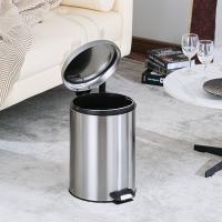 China Kitchen Household Garbage Cans Sustainable 3L/5L/12L/20L/30L Standing Stainless Steel Dustbin with Soft Close and Foot Pedal for sale